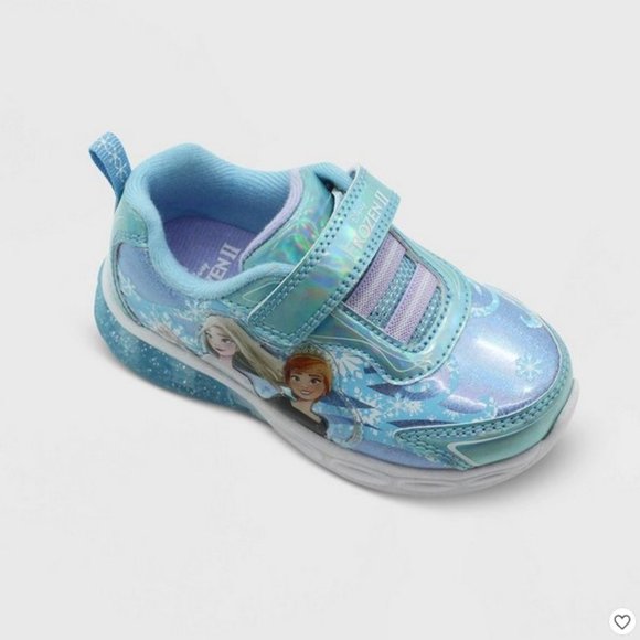 Disney | Shoes | Toddler Girls Frozen 2 Athletic Sneakers Blue Elsa And ...